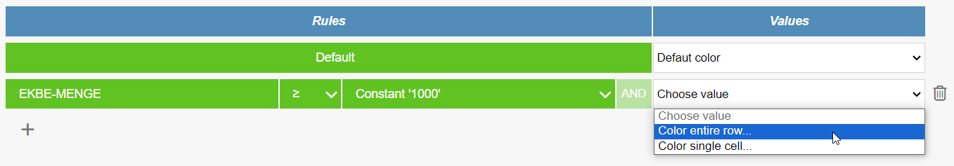 Coloring ALV columns or single cells or rows