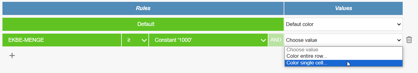 Coloring ALV columns or single cells or rows