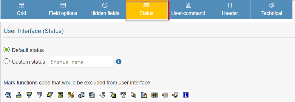 Handle ALV GUI status