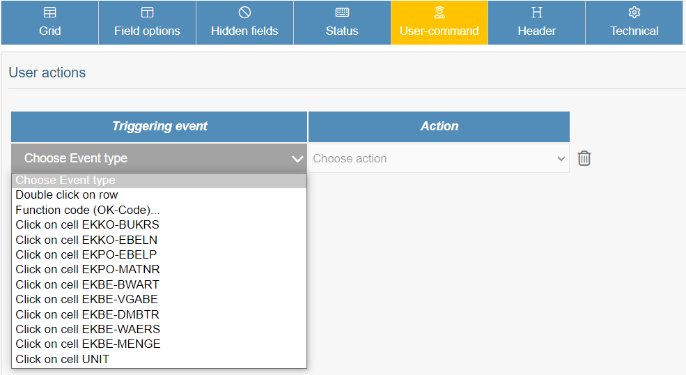 Handle ALV user-commands (call transaction, export report to file/email, update DB table...)