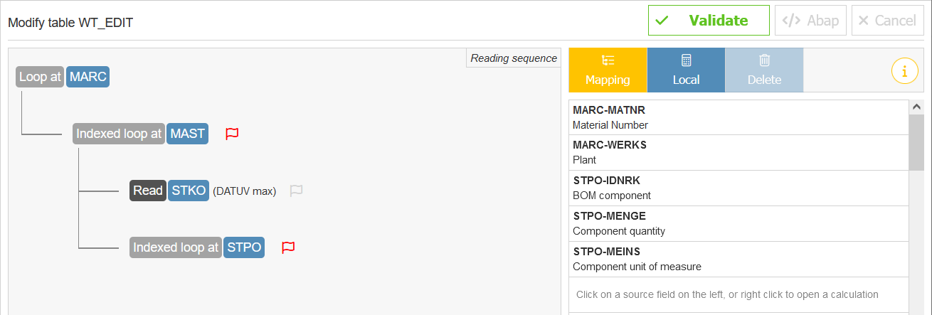 Use counters in your mapping