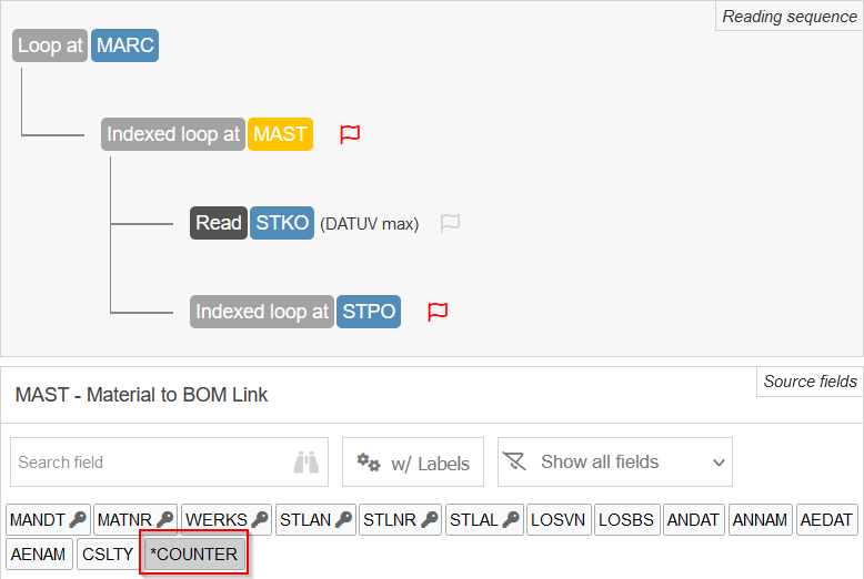 Use counters in your mapping