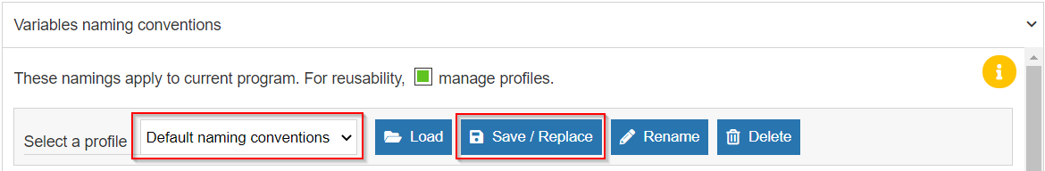 Define your naming conventions