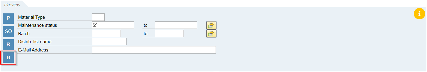 Define a simple selection-screen