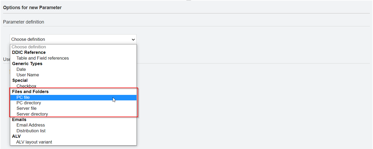 Manage Files And Directories In Selection Screen